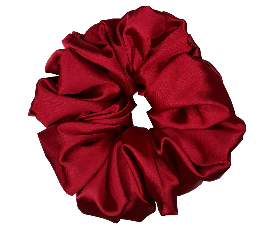 MAROON XXL SCRUNCHIE – silkytosatin